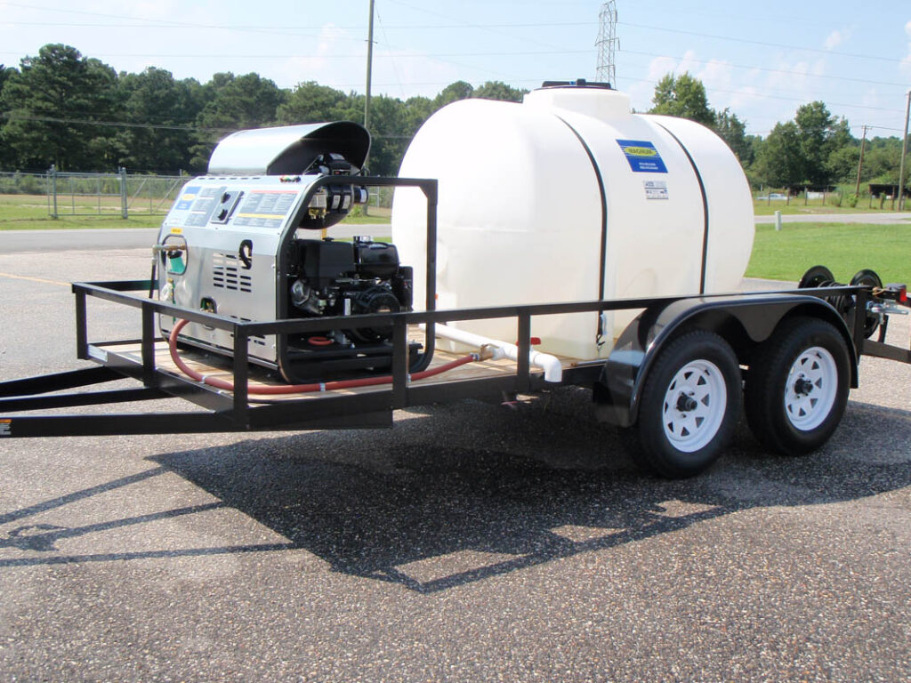 Magnum 3000 PSI @ 3.9 GPM Trailer Unit with 500 gallon water tank ...